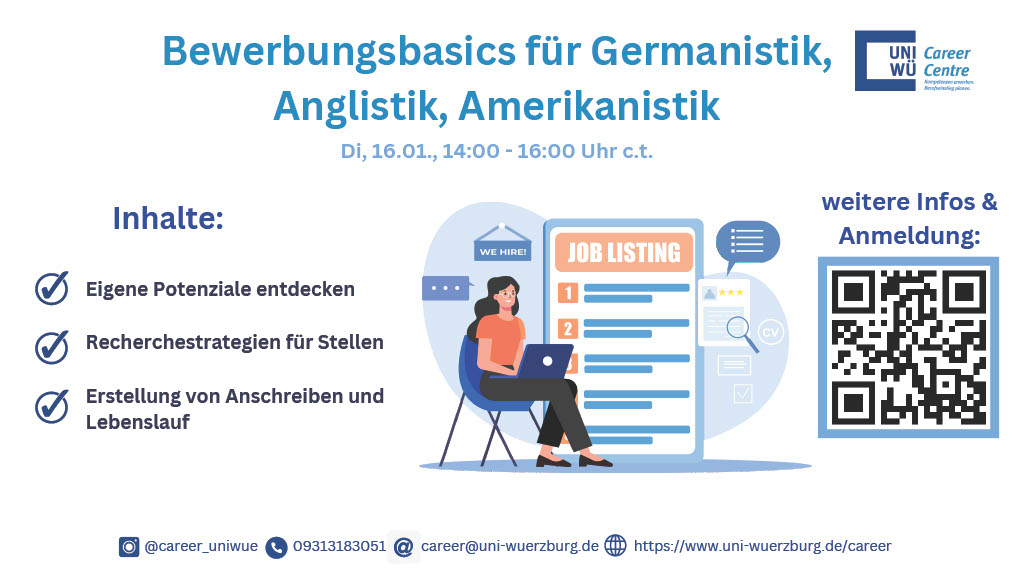 Bewerbungsbasics für Germanistik, Anglistik, Amerikanistik - Anglistik und Amerikanistik